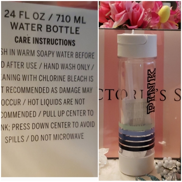 PINK Victoria's Secret | Dining | Nwt Pink Victoria Secret Water Bottle ...
